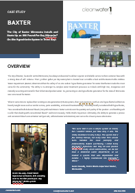 [Case Study] THE CITY OF BAXTER MINNESOTA Installs and Starts‐Up an 800 ...