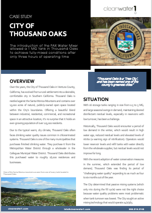 [Case Study] PAX Water Mixer Fully Mixes 1 MG Thousand Oaks tank After ...
