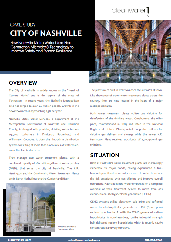 [Case Study] CITY OF NASHVILLE How Nashville Metro Water Used Next ...